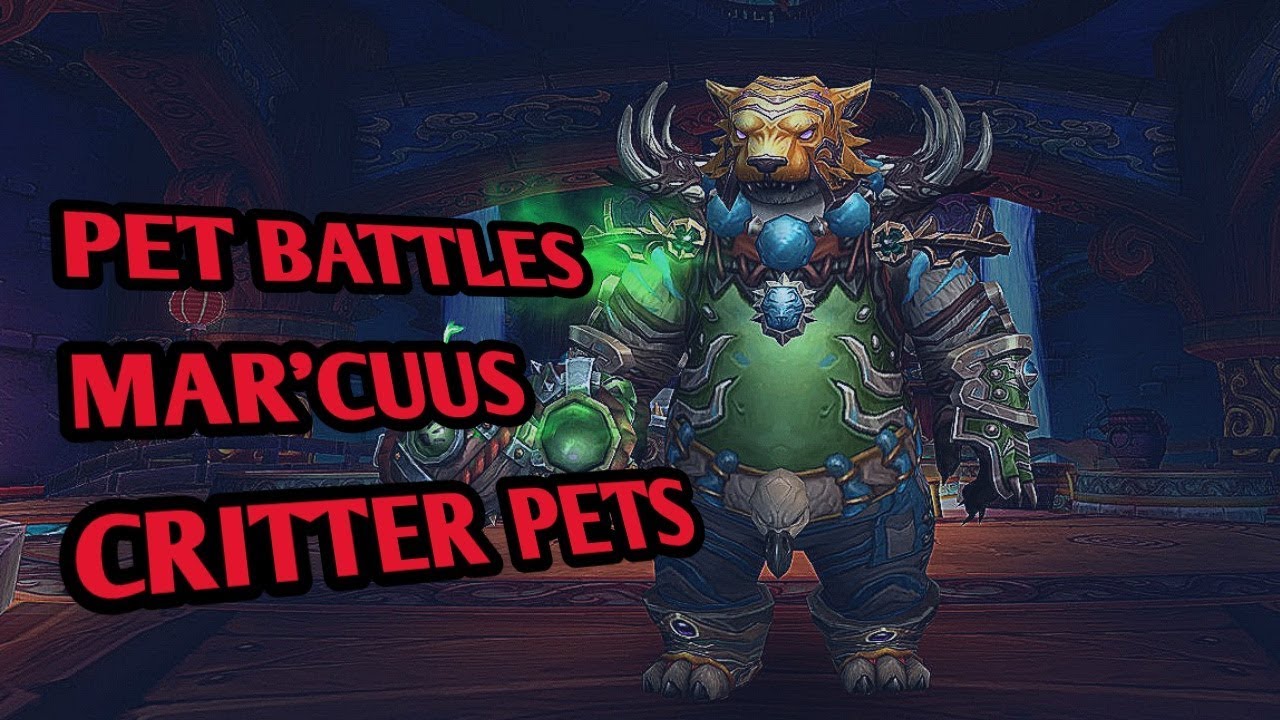 How to beat Mar'cuus with Critter pets - world of warcraft - YouTube