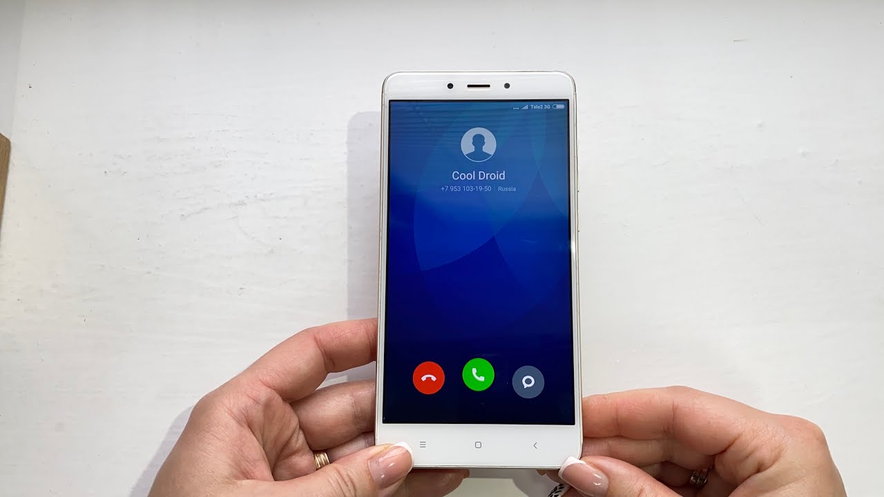 Xiaomi Redmi Note 4 incoming call (Android 6.0) - YouTube