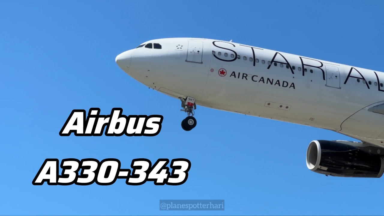 Air Canada Star Alliance Airbus A330-343 Plane Landing at Toronto ...