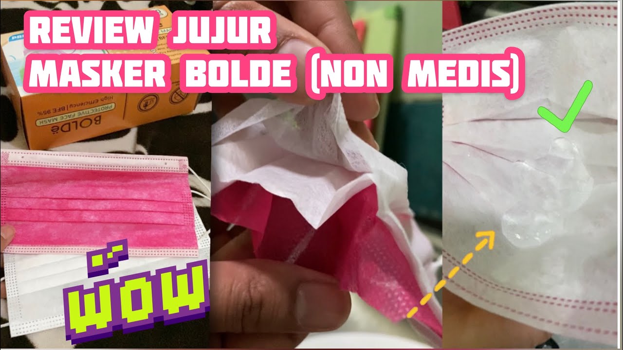 ‼️Review JUJUR Masker BOLDe Non Medis‼️ - YouTube