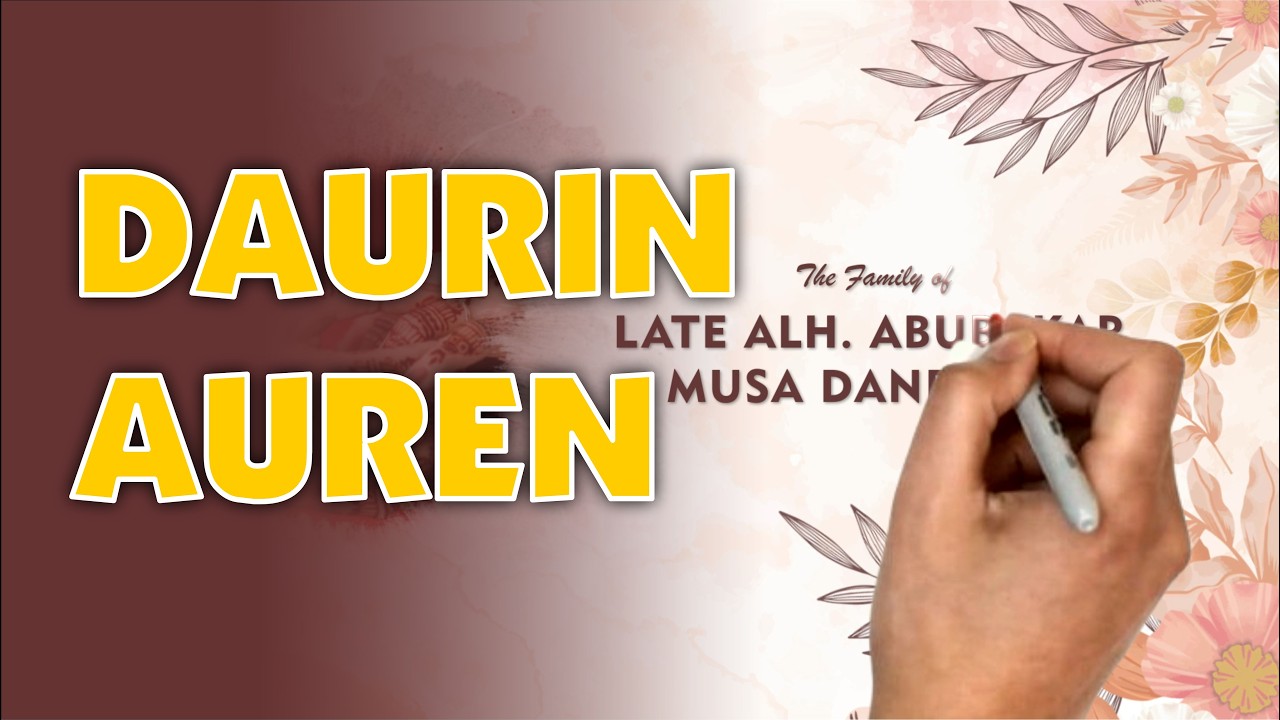 Wedding Invitation Video hausa handwriting - YouTube