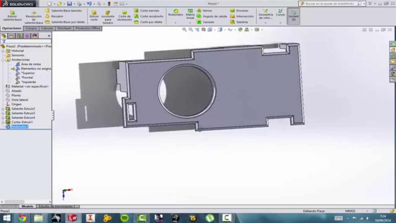 Proyecto SOLIDWORKS CERRADURA PARTE 4 - YouTube