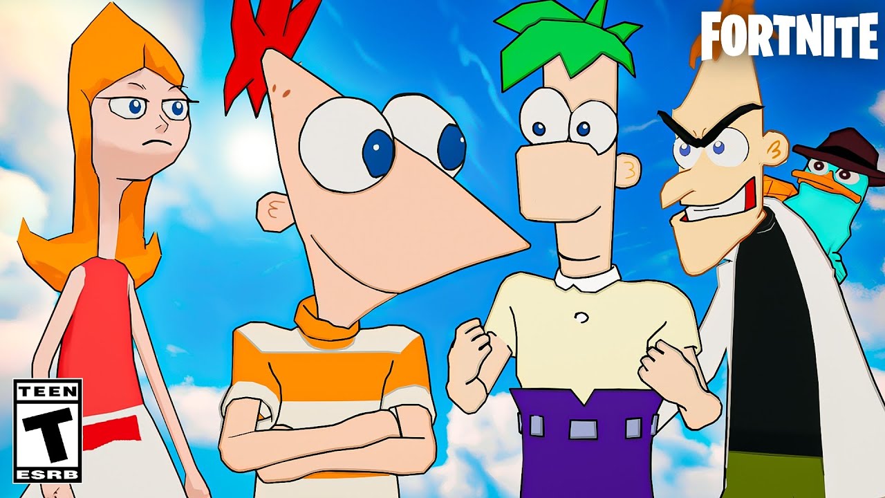 I Created Phineas & Ferb Skins before Fortnite - YouTube