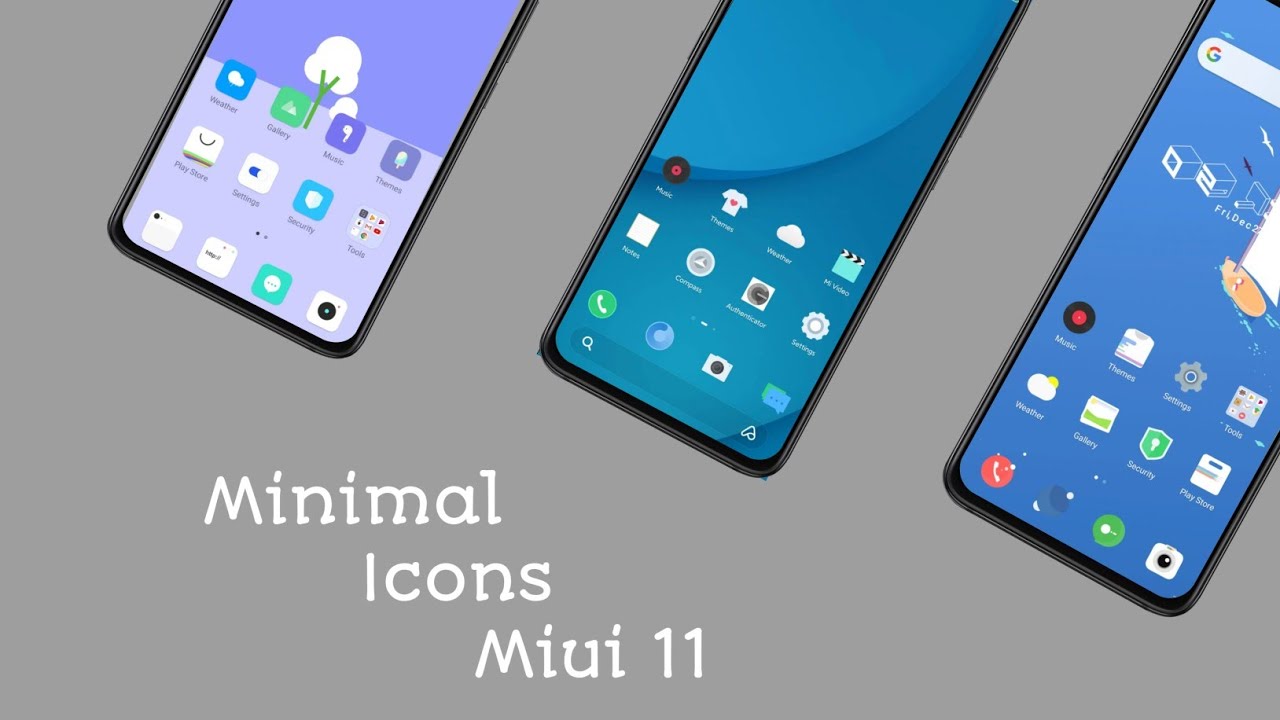 Top 3 Icons Theme | Minimal Icons for Miui 11 - YouTube