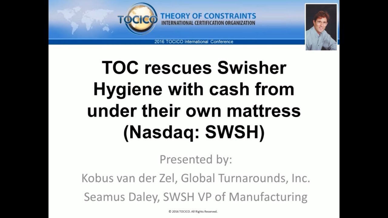 Rescuing Swisher Hygiene (Nasdaq SWSH) With Cash From Under Their Own ...