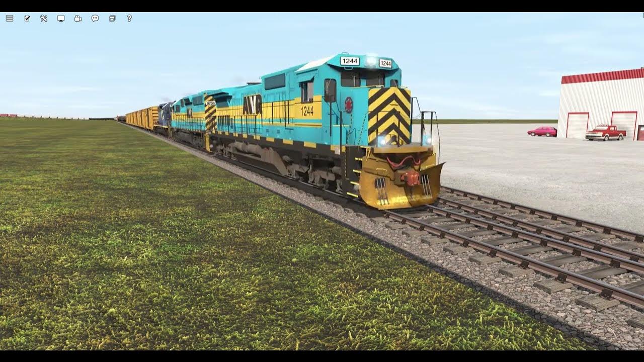 Trainz Railroad Simulator 2019 2023 03 15 23 55 50 AWVR C40-8 passing thru AWVRN 777 with NS ...