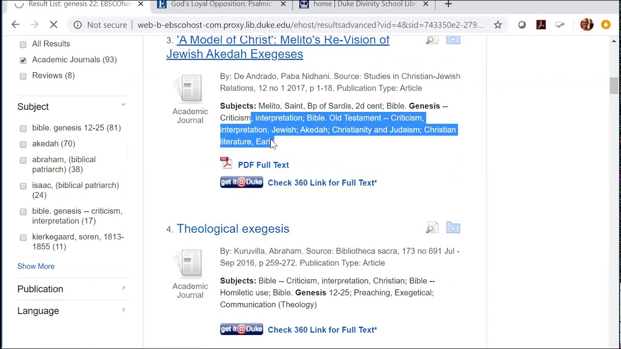 Searching the Atla Religion Database - YouTube