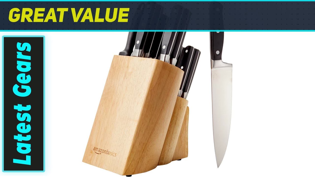 Amazon Basics Knife Set: The Ultimate Kitchen Companion - YouTube
