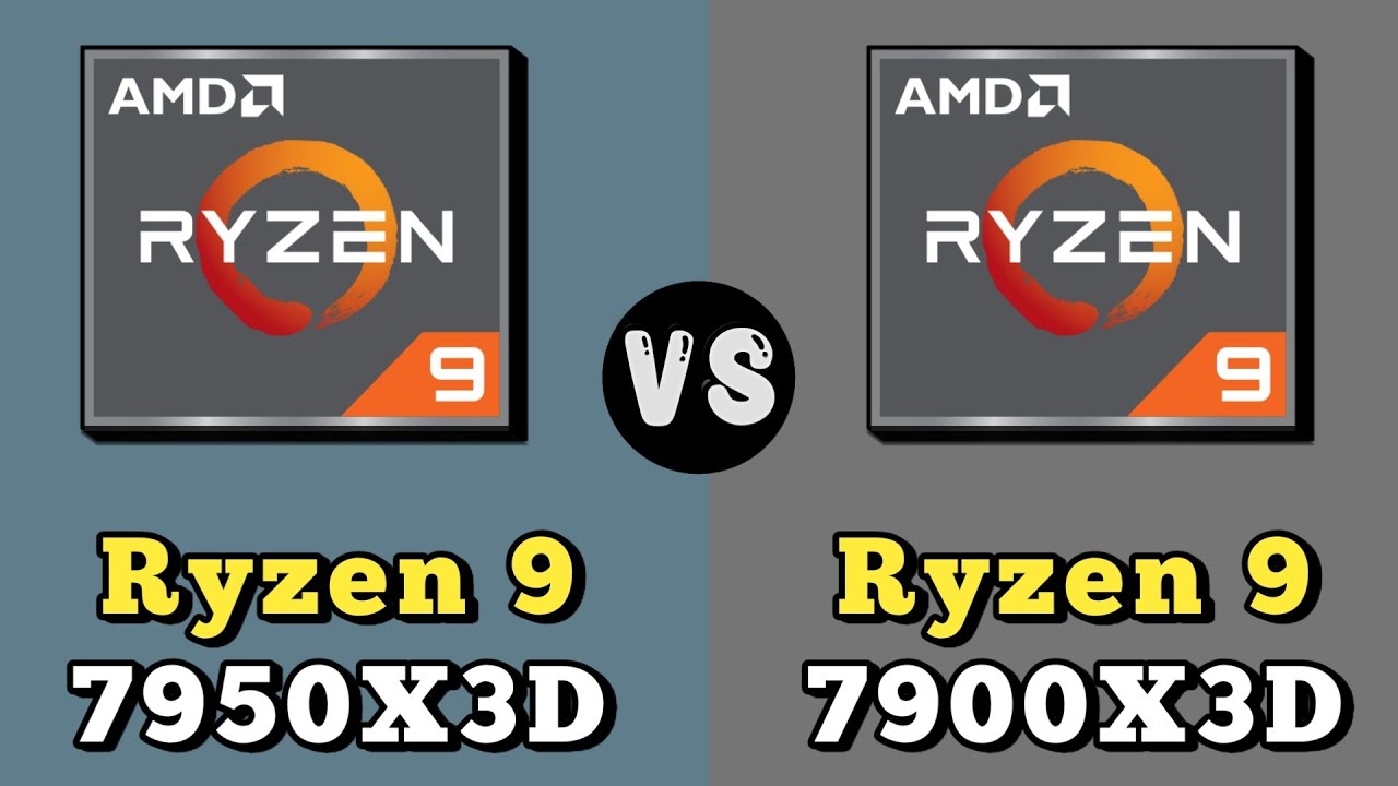 Ryzen 9-7950X3D vs Ryzen 9-7900X3D Processor || AMD Ryzen 9 7950X3D vs ...
