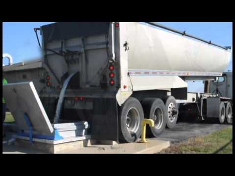 Bulk Salt in a Control Flow Trailer Water Softener Salt Delivery - YouTube