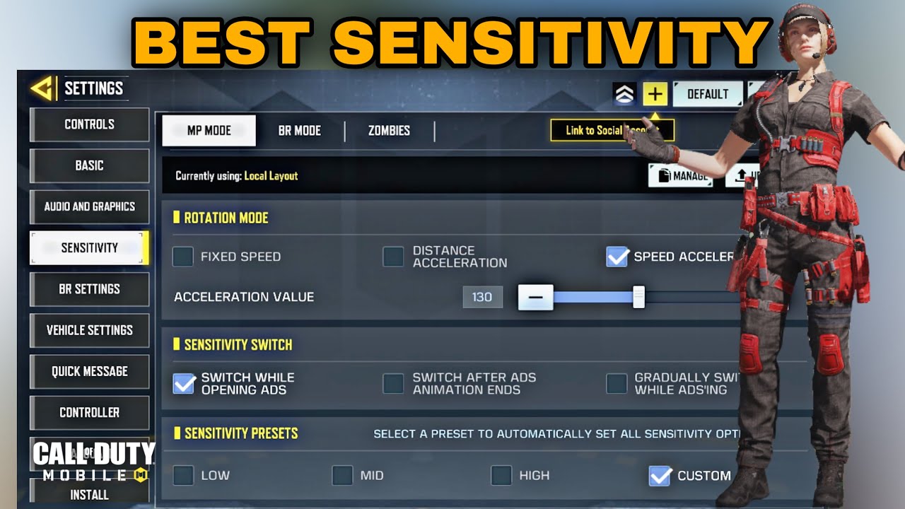 Best Sensitivity to use in CODM MOBILE Season 8 (MP/BR) #codm - YouTube