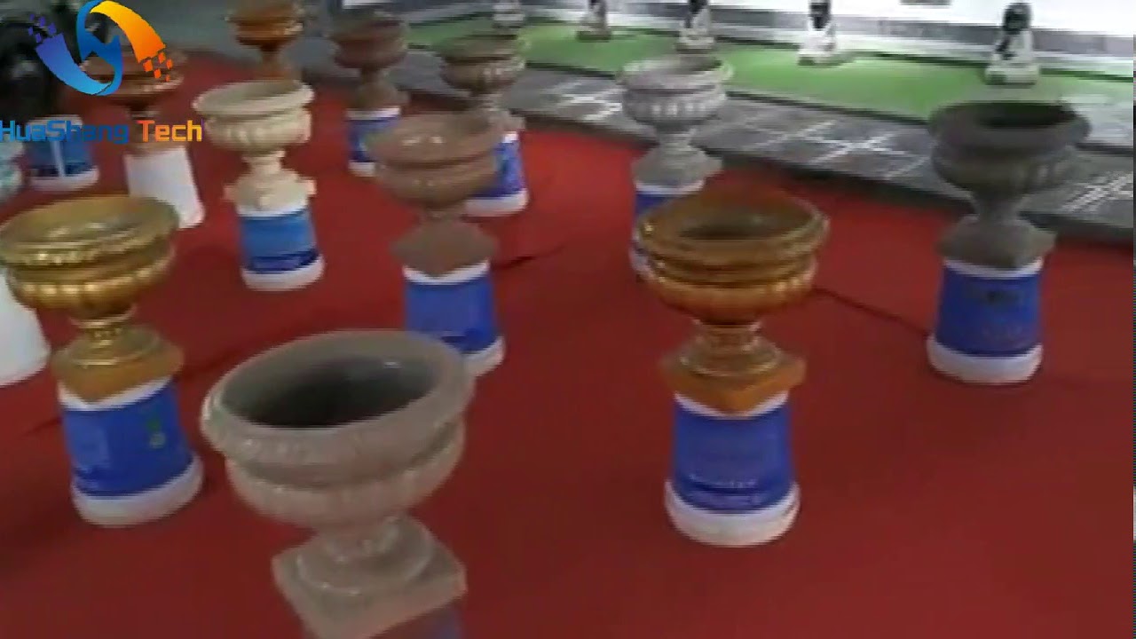 garden flower pot mould outdoor vase planter mold - YouTube