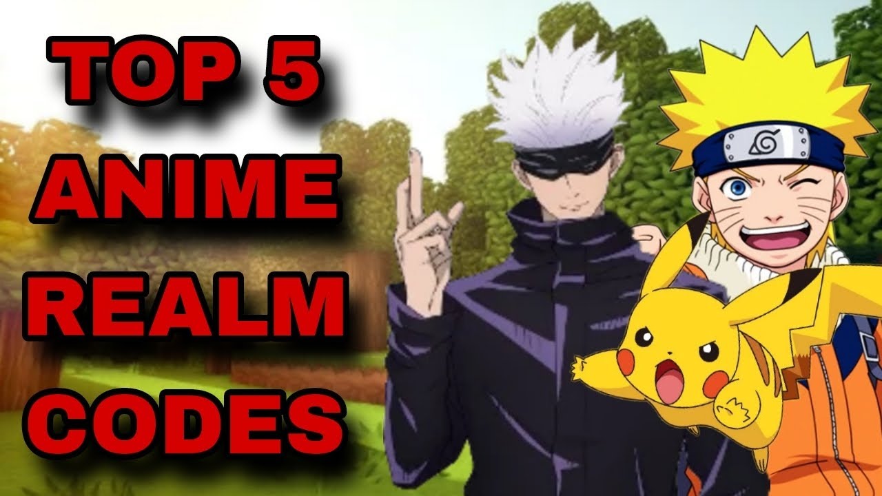 *NEW* TOP 5 BEST ANIME REALM CODES FOR MINECRAFT BEDROCK EDITION! - YouTube
