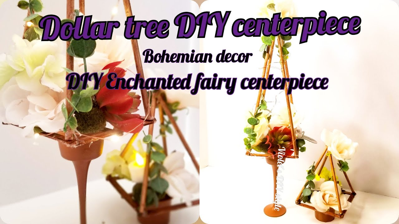 DIY enchanted fairy centerpiece ⚫ dollar tree DIY centerpiece ⚫ ...