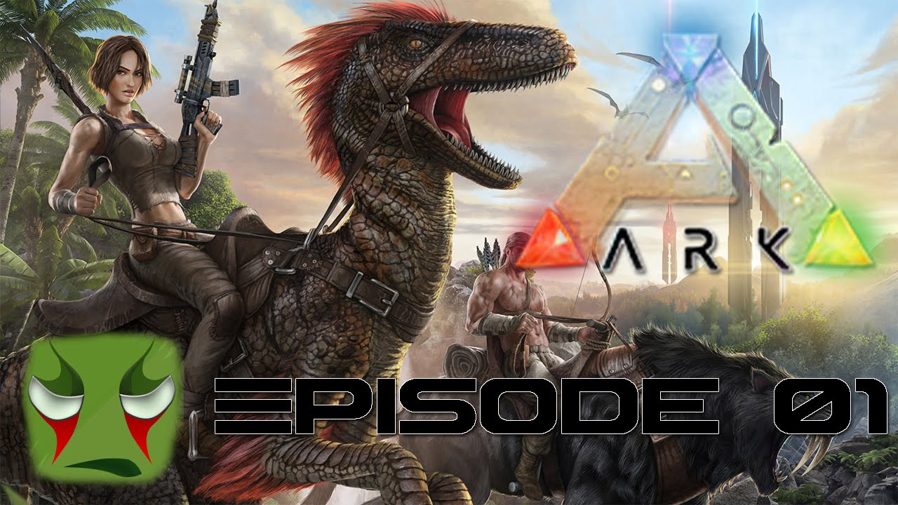Ark: Survival Evolved - 01 Scary Night Sharks! - YouTube