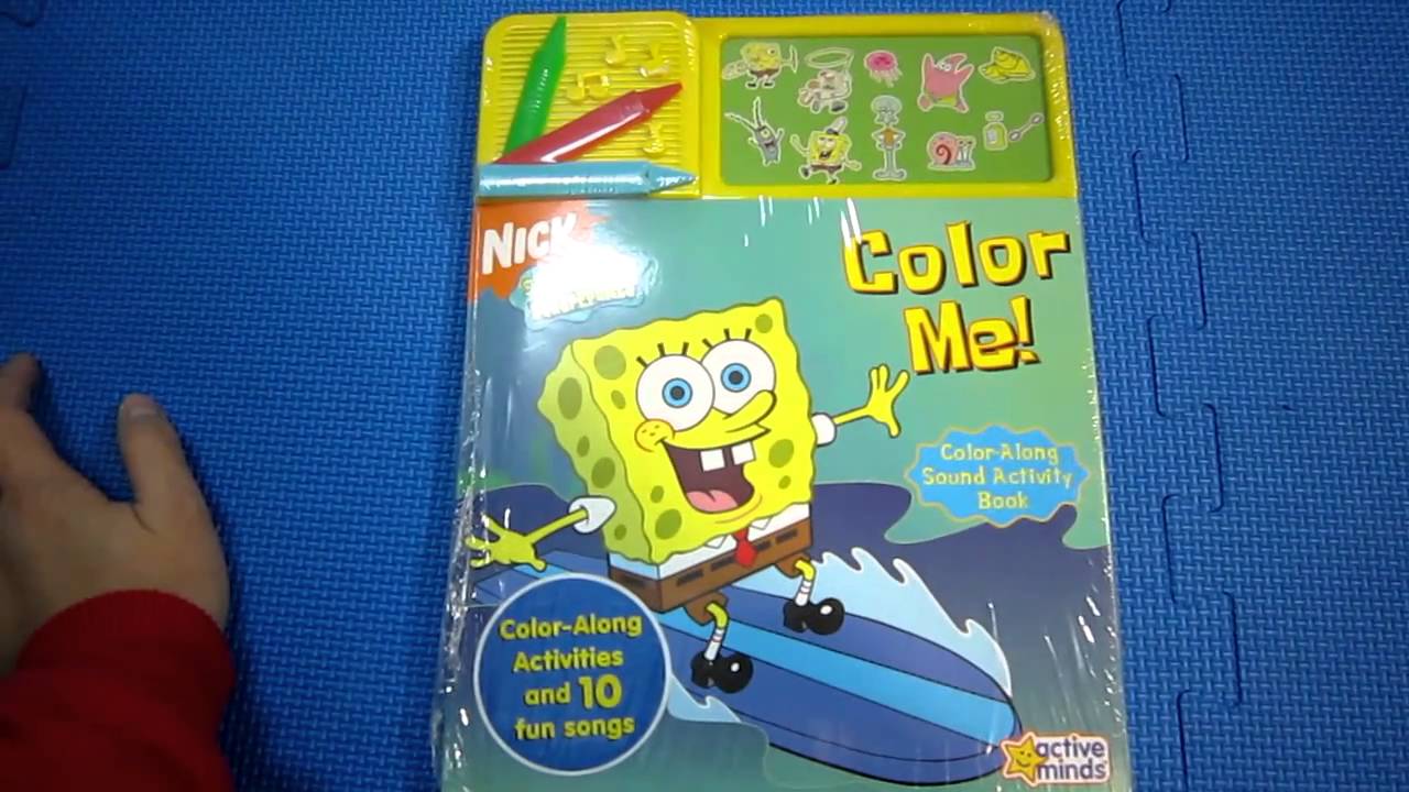 Color Me! (Sponge Bob Squarepants, Color-Along Sound Activity Book) 海綿 ...