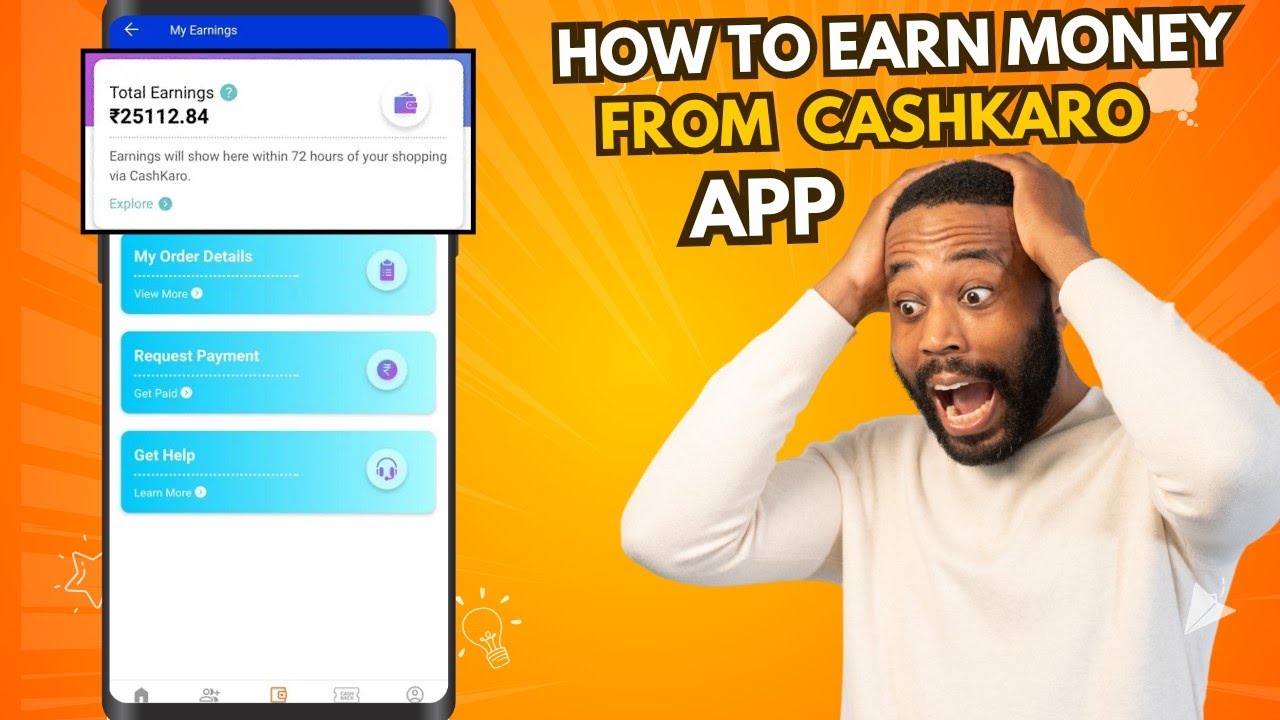 How to earn money from Cashkaro app 🤑🤑 #money #earnmoney - YouTube