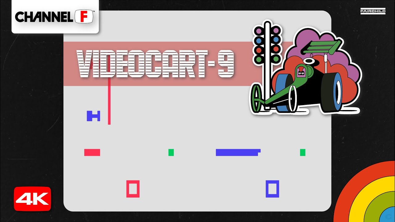 Fairchild Channel F - Videocart-9: Drag Race (1977) Longplay - YouTube