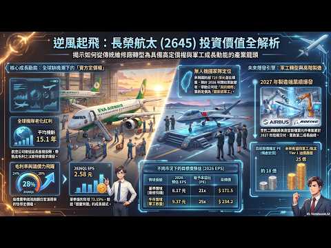 長榮航太(2645) ：解鎖隱藏價值