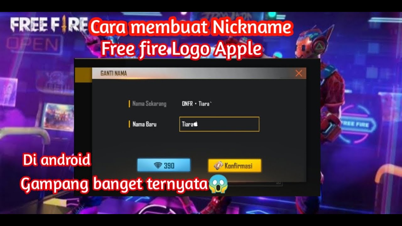 Cara Membuat Nickname Logo Apple Di android??Mudah banget ternyata😱 ...