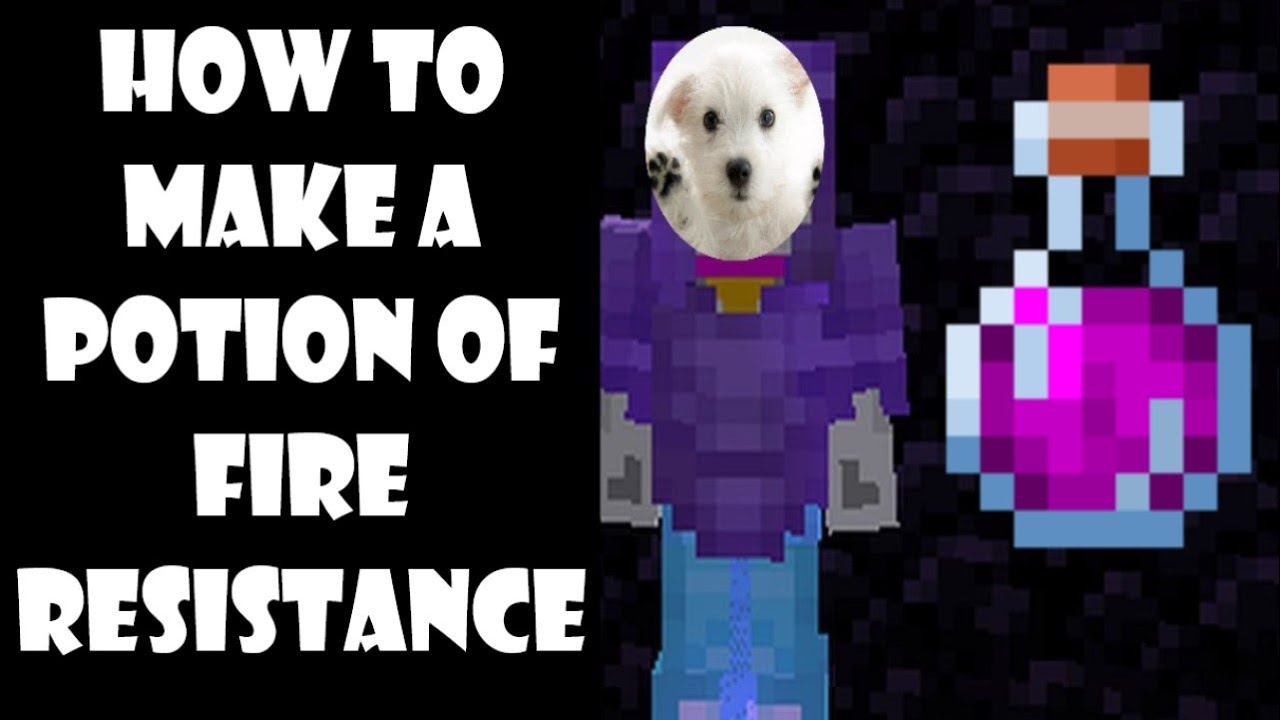 how to make a potion of fire resistance in minecraft - YouTube