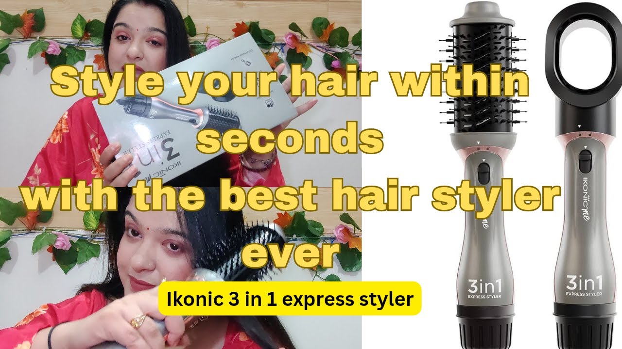 Best hair styler ever | ikonic 3 in 1 express styler - YouTube