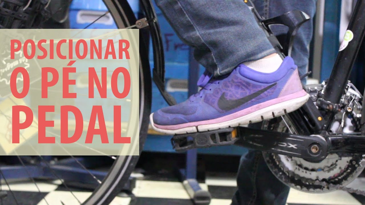 Como posicionar o pé no pedal - YouTube