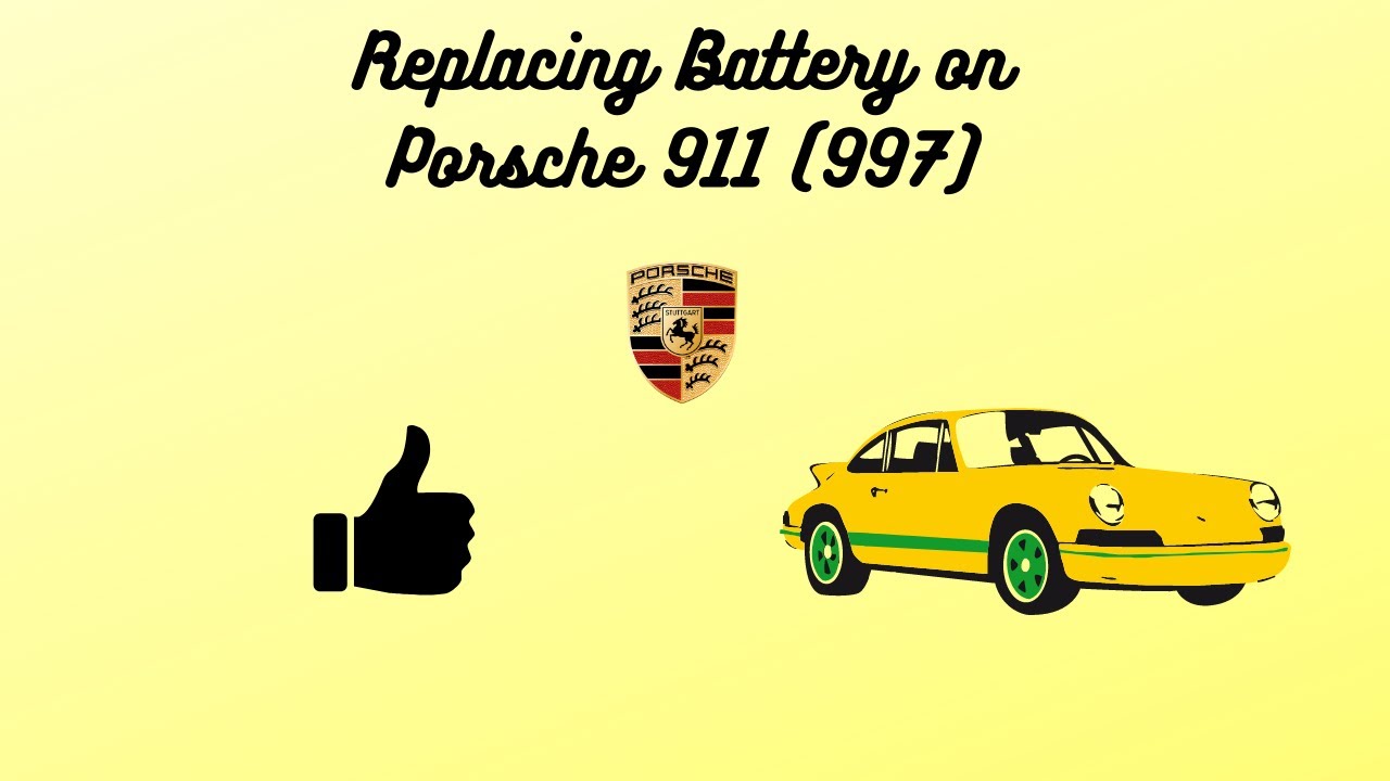 Battery Replacement on Porsche 997 - 911 - YouTube
