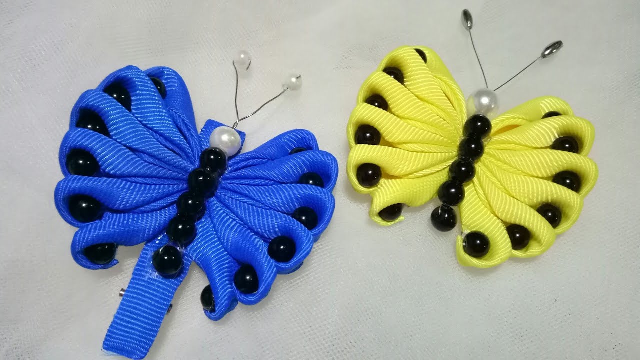 144 DIY How To Make Butterfly From Ribbon Ribbon Brooches YouTube 144-diy-how-to-make-butterfly-from-ribbon-ribbon-brooches-youtube