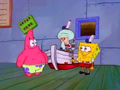 SpongeBob SquarePants - S1 E1 Help Wanted (1999) Ending (Slow Motion ...