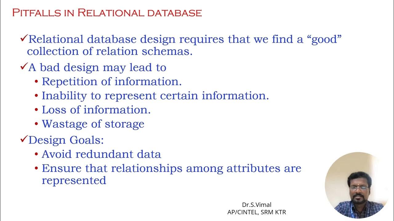 Pitfalls in Relational Database Model - YouTube