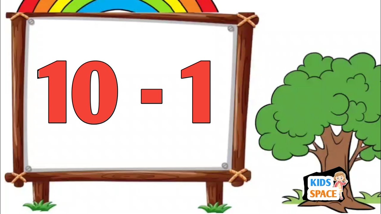 backward counting || 10 to 1 || Lkg , ukg || counting for kids ...