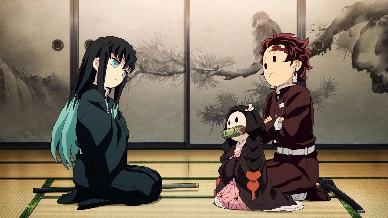 Muichiro and Nezuko’s Cute Humming Scene For 1 Minute - YouTube