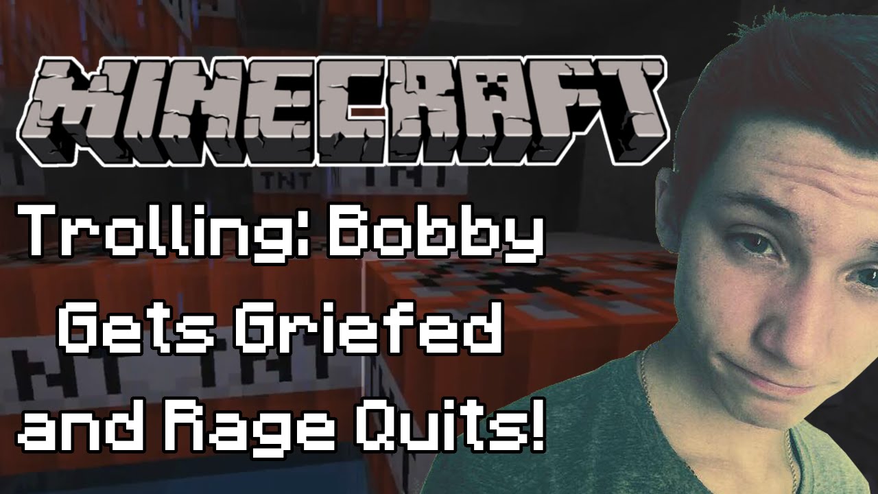 (MUST SEE) Griefing Gamer Kid on MineCraft! (Hilarious Rage Quit) - YouTube
