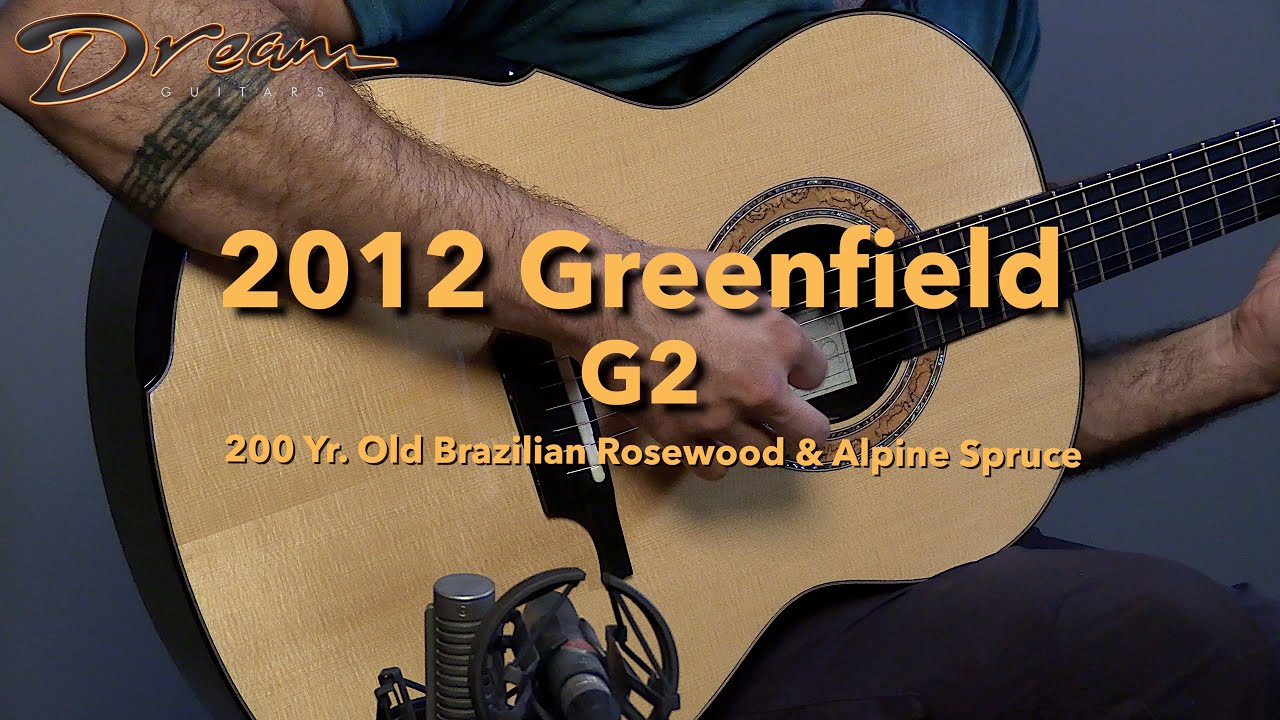 Dream Guitars - 2012 Greenfield G2, 200 Yr. Old Brazilian Rosewood ...
