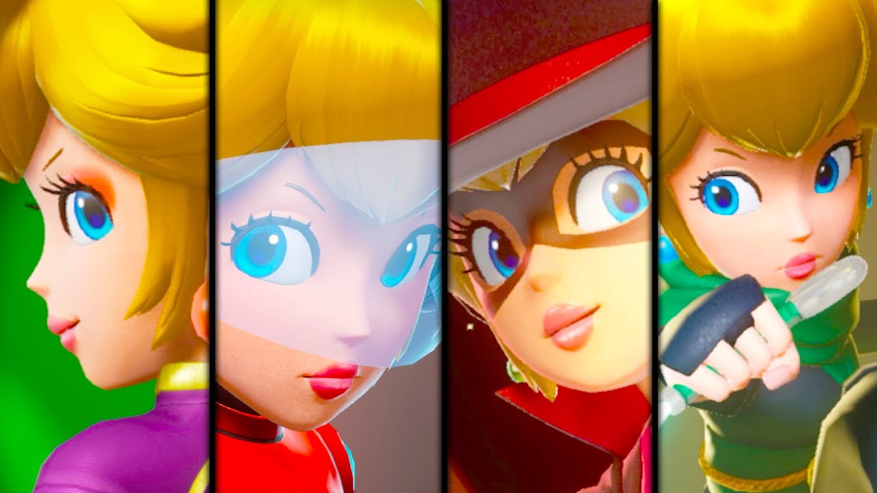 Princess Peach: Showtime! All Transformations & Powers - YouTube