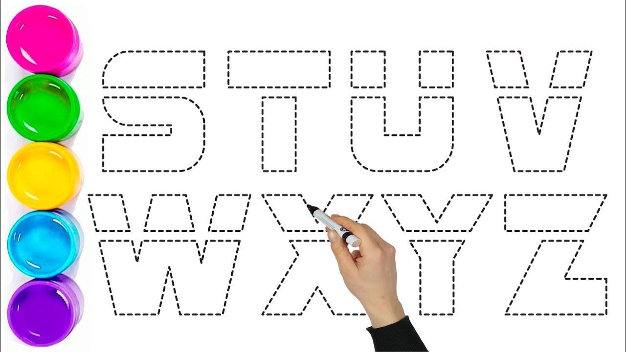 Let's Learn to Draw and Paint STUVWXYZ for Kids // Easy Step by Step ...