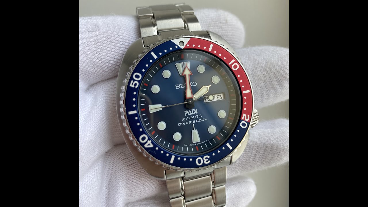 Часы Seiko Prospex Turtle PADI Special Edition SRPA21K1 - YouTube