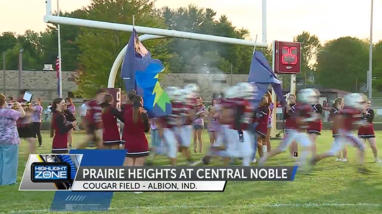 Central Noble claws past Prairie Heights in 35-26 victory - YouTube