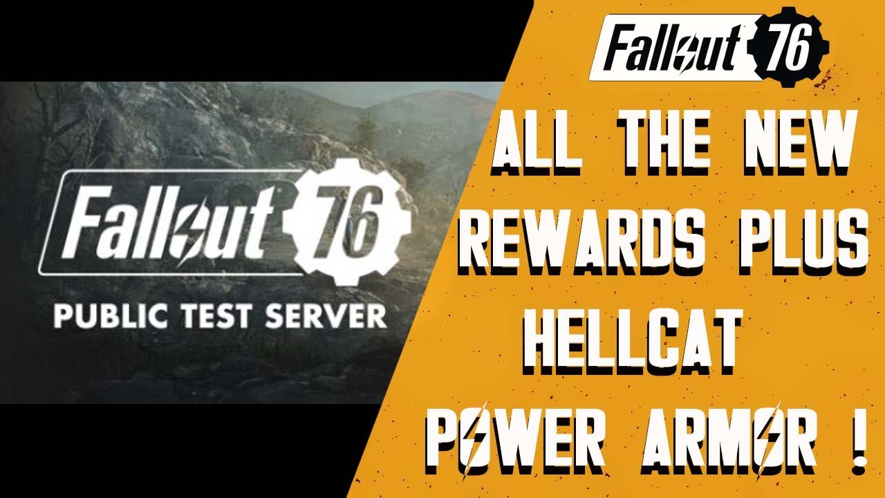 Fallout 76 PTS SPOILER...NEW REWARDS..HELLCAT PA !!!!! For Steel Reign ...