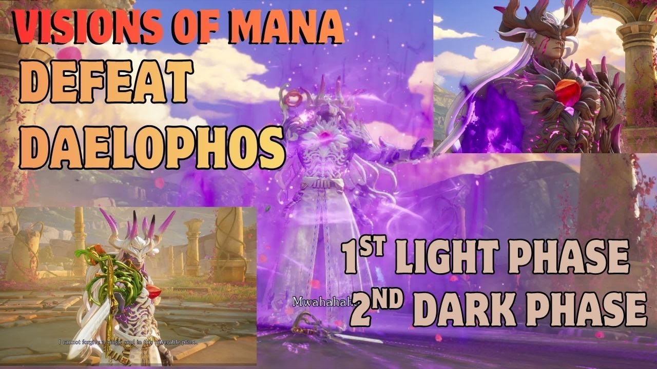 How to defeat Daelophos Lv.49 Visions of Mana - YouTube