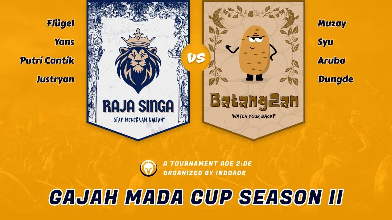 GAJAH MADA CUP 2 RAJA SINGA 2 VS BATANG-BATANGAN - INDOAOE - YouTube
