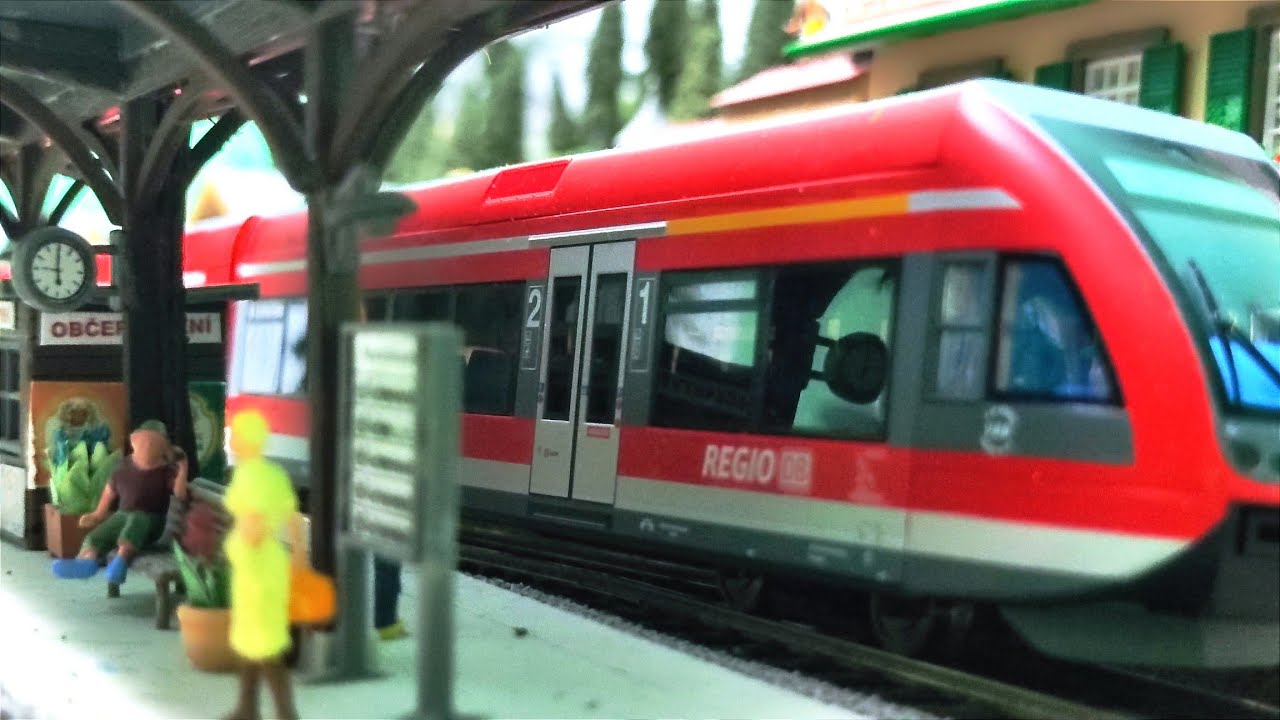 PIKO modellbahn: HO Diesel motor train- STADLER GTW 646 (REGIO).. - YouTube