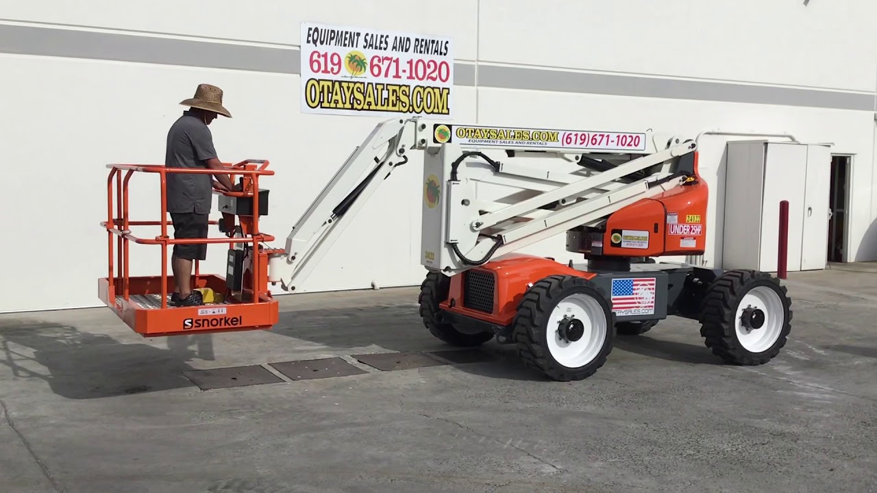 SNORKEL A46JRT ARTICULATED BOOMLIFT - YouTube