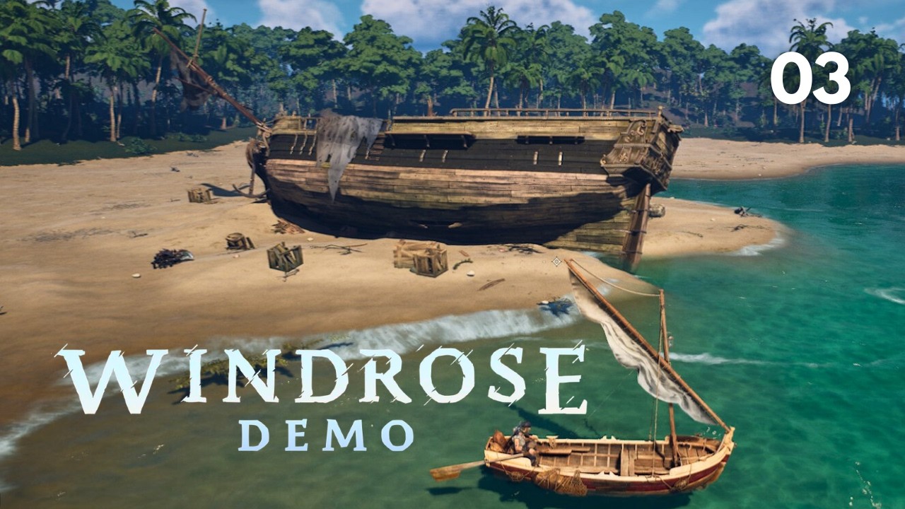 Exploring a new island and I found a Bigger Boat! | Windrose Demo ...