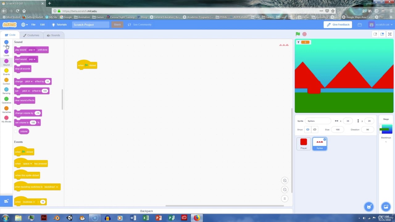 08 How to make an epic Endless Runner in Scratch Player Movement - YouTube