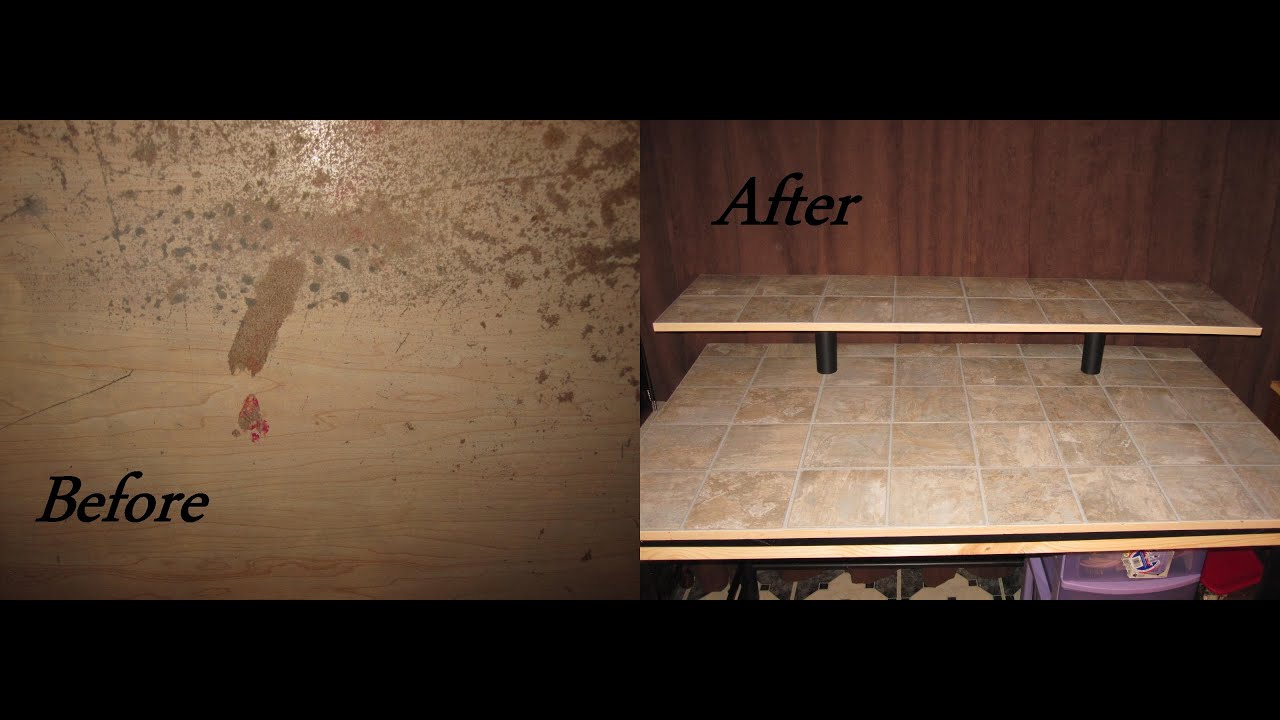 DIY- Up-cycling and Old Computer Desk Into my Polymer Clay/ Craft Table ...