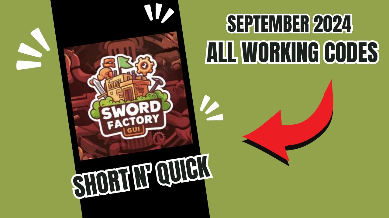 SWORD FACTORY GUI - All Working Codes + How to Redeem (September 2024 ...