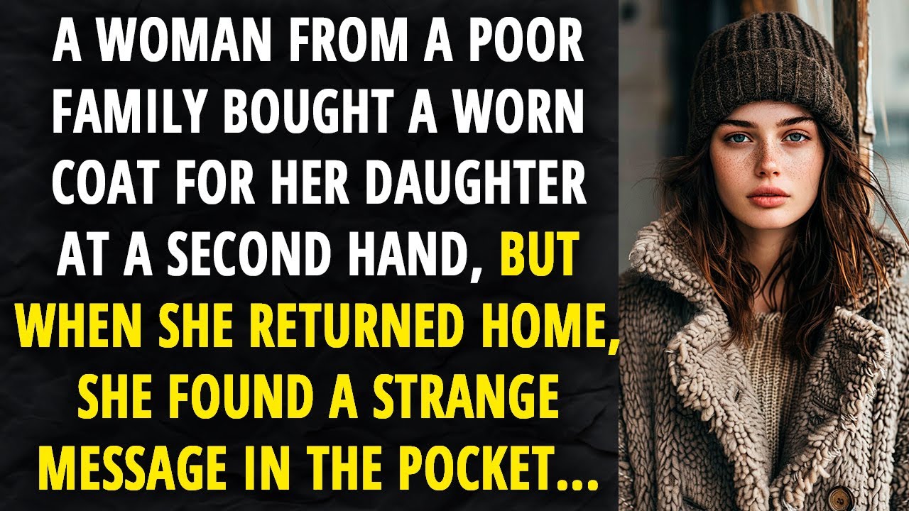 A Woman Bought A Worn Coat For Her Daughter At A Flea Market, But When ...