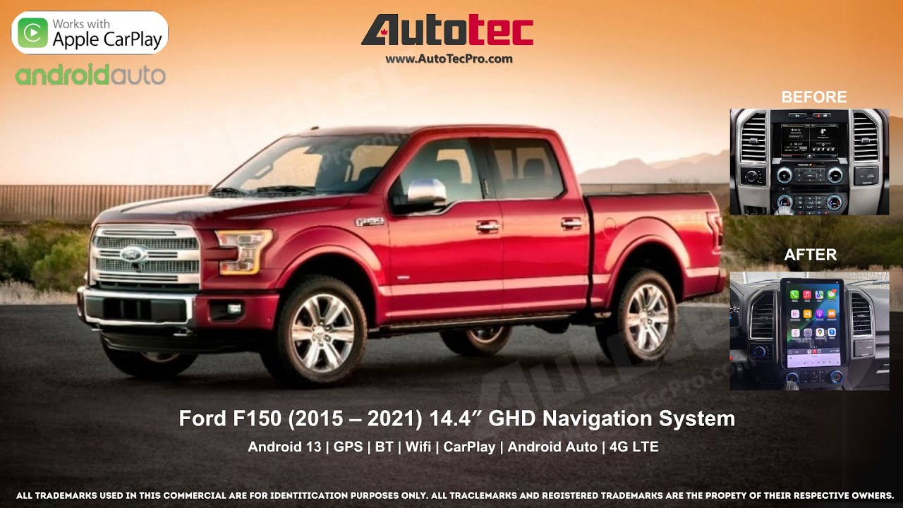 Ford F150 (2015 – 2021) 14.4″ IPS QHD 2K Touch-Screen Navigation ...